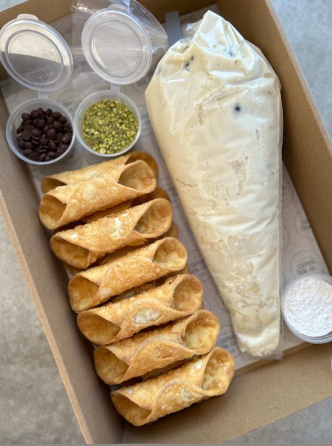 DIY Cannoli Kit (Ricotta & Pistachio ) – The Cannoli Box Co.
