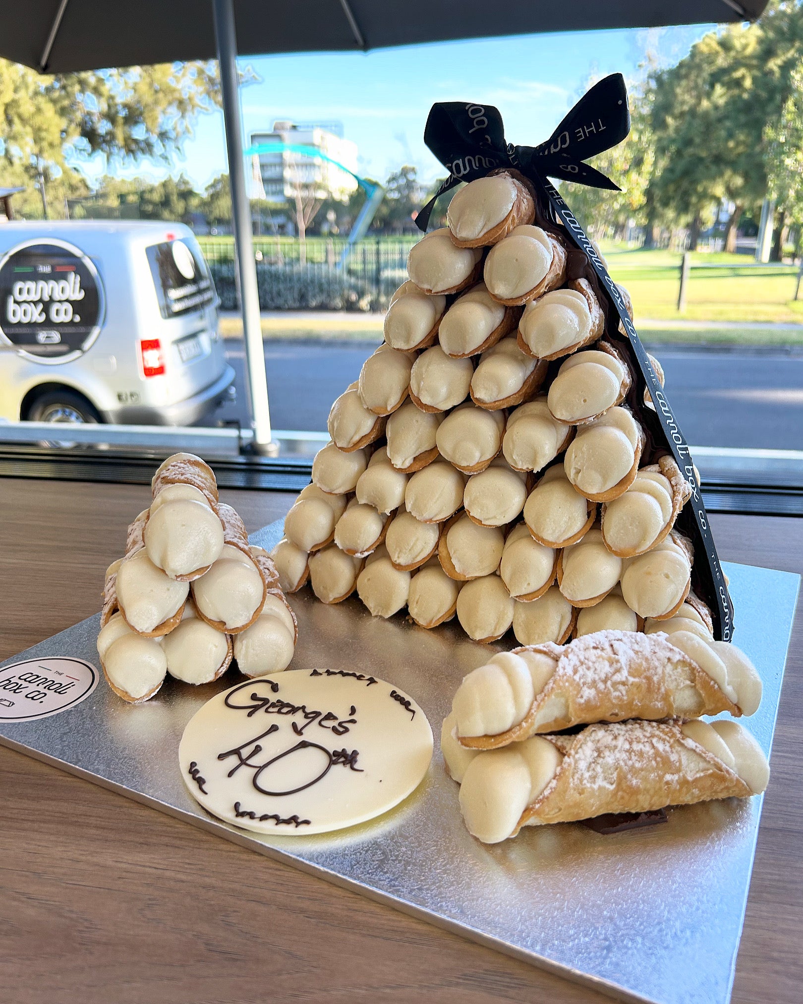 Ricotta & Chocolate Chip Cannoli Tower – The Cannoli Box Co.